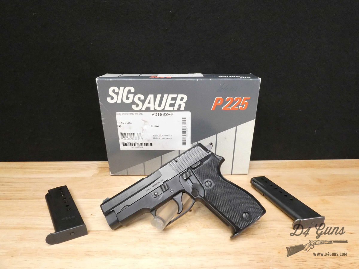 RARE West German Sig Sauer P6 - 9mm - w/ OG Box - P225 - MFG 1991 ...