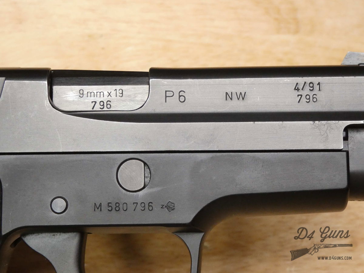 RARE West German Sig Sauer P6 - 9mm - w/ OG Box - P225 - MFG 1991 ...