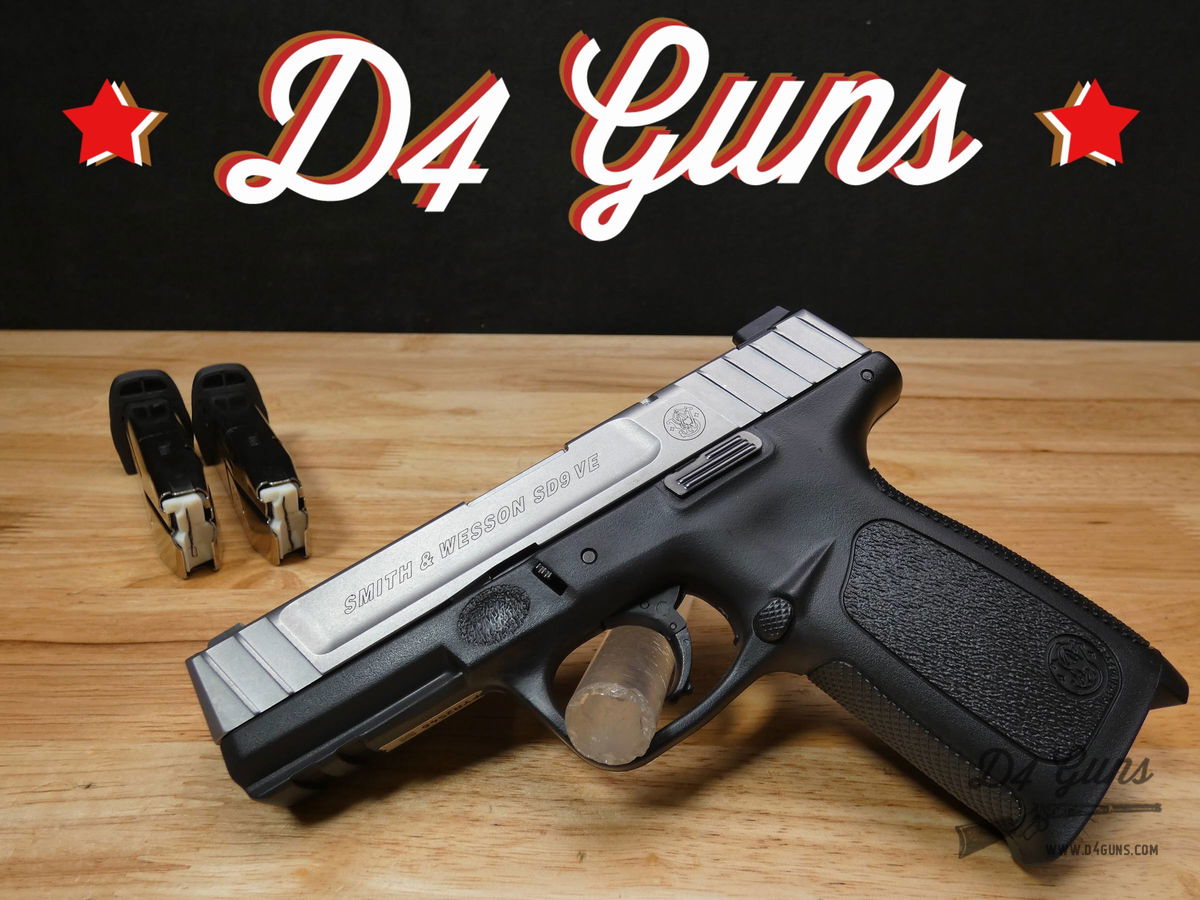 Smith & Wesson SD9VE - 9mm - 2 Mags - S&W SD9 VE - Compact - Two-Tone ...