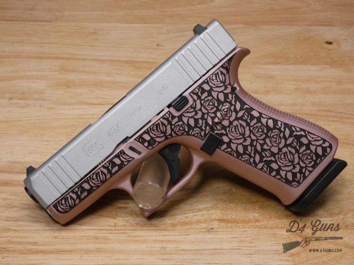 Glock 43X The Rose Apollo Custom Slide - 9mm - G43X - OG Case - CCW ...