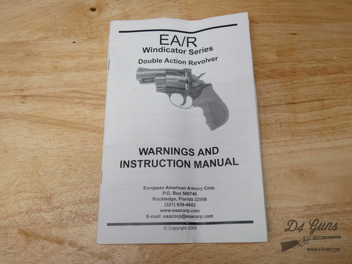 EAA EA/R Windicator - .357 Mag - CCW - SA/DA - Germany - Euro American - Revolvers at GunBroker ...