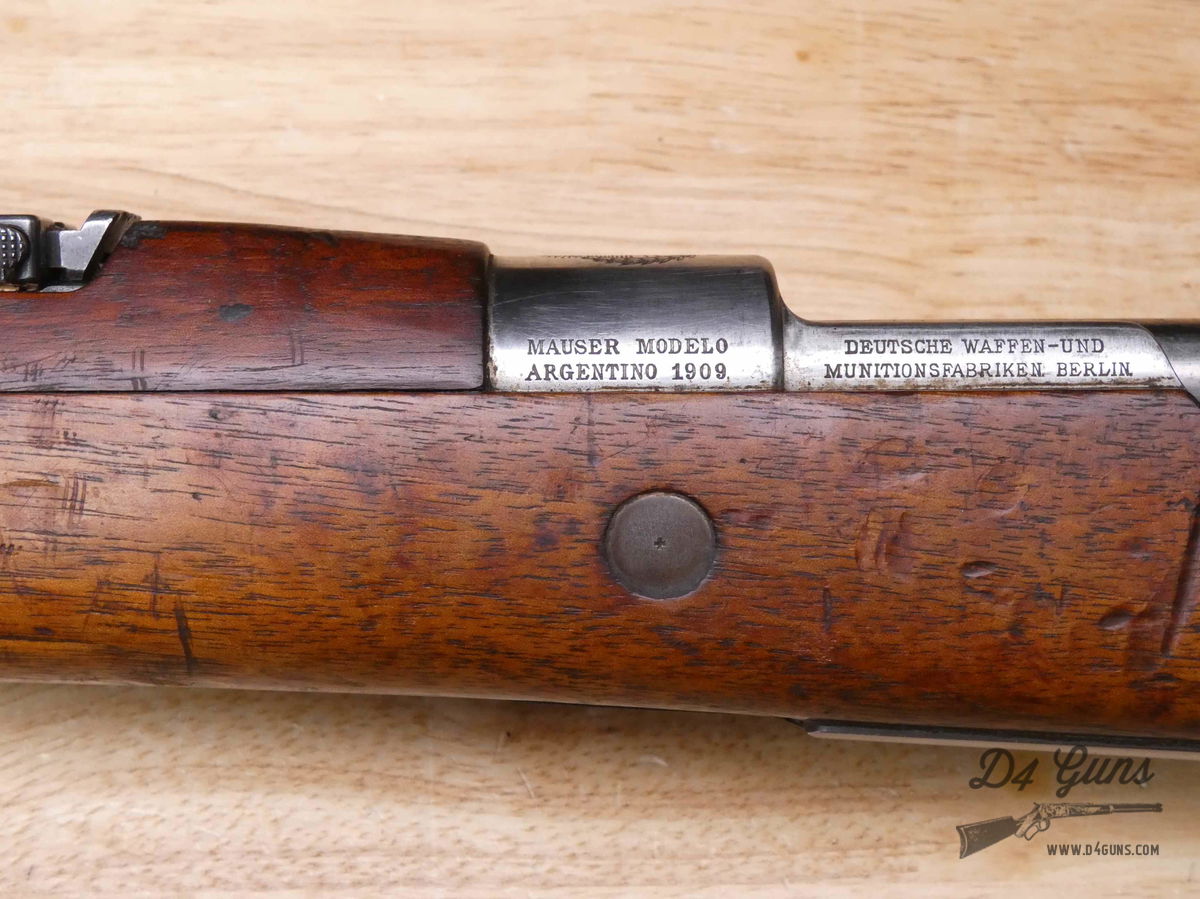 Mauser Modelo Argentino 1909 - 7.65x53 - Berlin - DWM - WW1 - Bolt ...