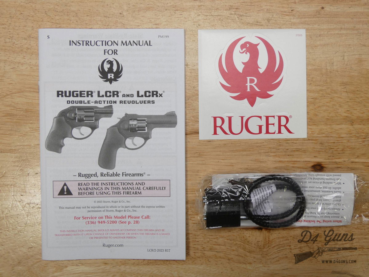 Ruger LCR - .22 WMR - w/ OG Box & MORE - Light Compact Revolver - 22 ...