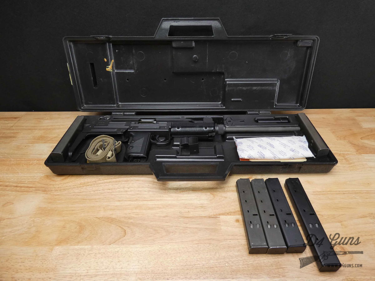 Action Arms IMI UZI Model B - 9mm - Carbine - Israel - OG Case & 6 Mags ...