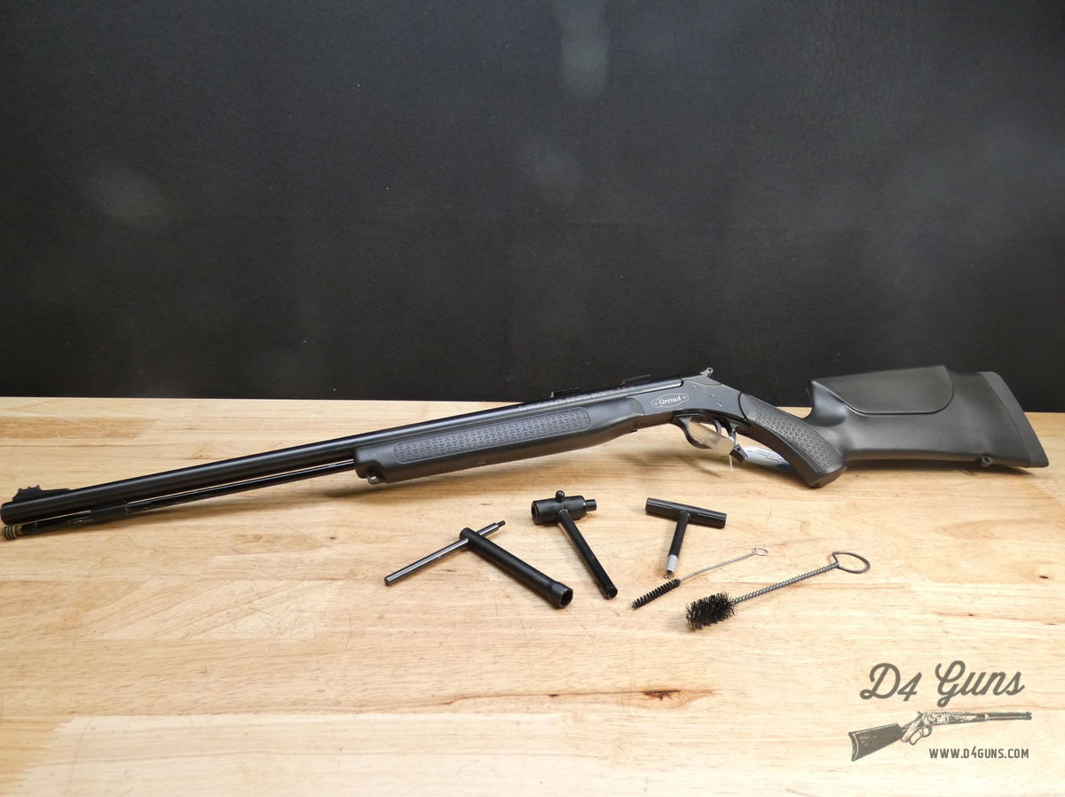 CVA Optima Magnum - .50 Cal - Black Powder Rifle w/ Accessories - Black ...