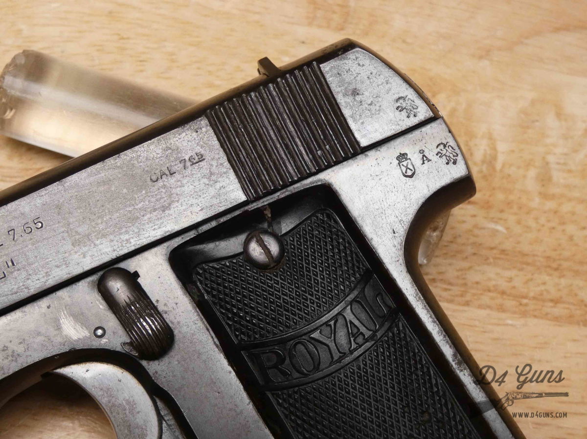 Spanish Eibar Ruby Model Royal - 7.65mm .32 ACP - Mags & Holster ...