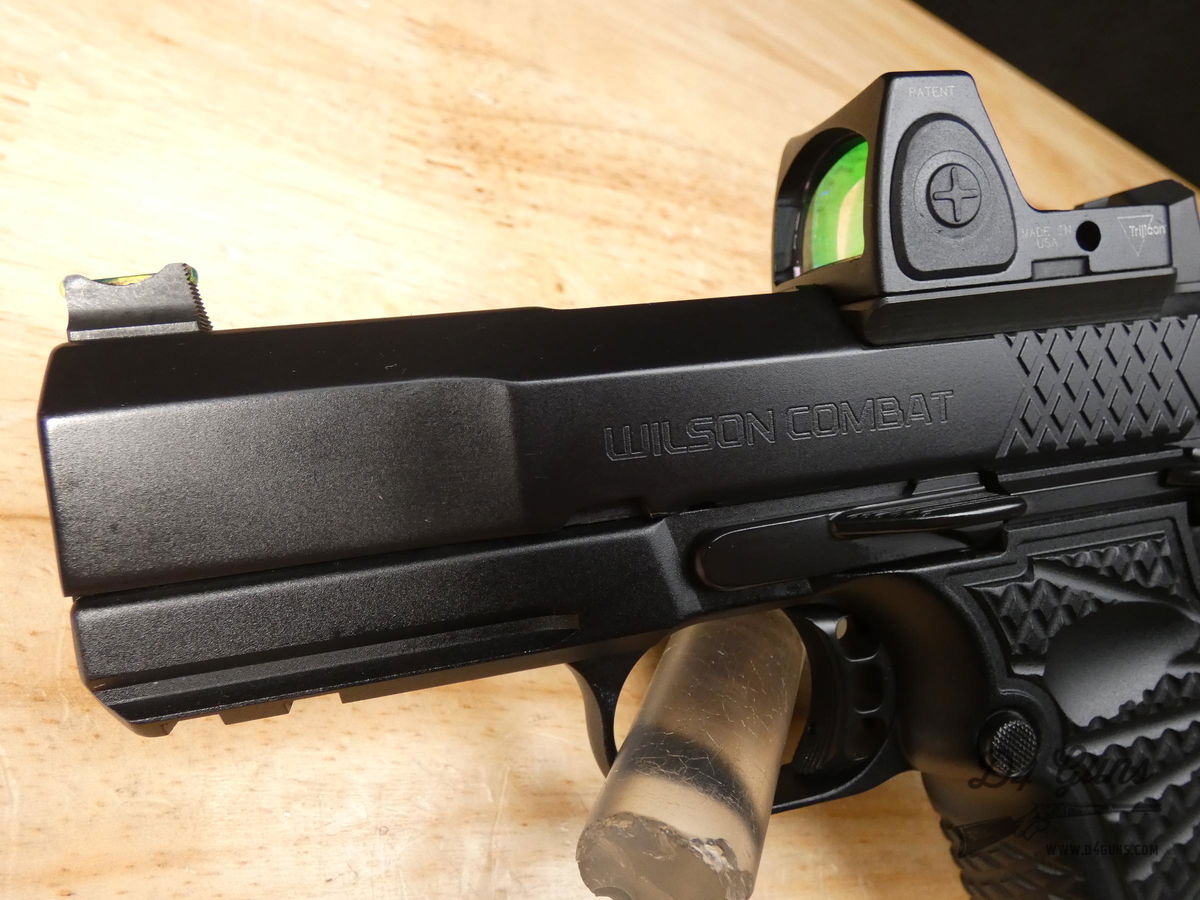 WILSON COMBAT SFX9 - 9MM - 6 Mags! - 2 Holsters! Trijicon RM06 Red Dot ...