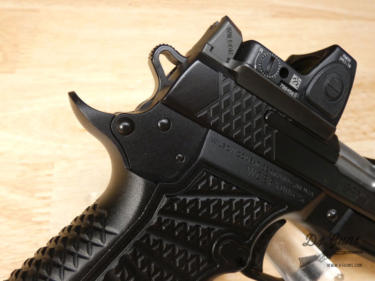 WILSON COMBAT SFX9 - 9MM - 6 Mags! - 2 Holsters! Trijicon RM06 Red Dot ...