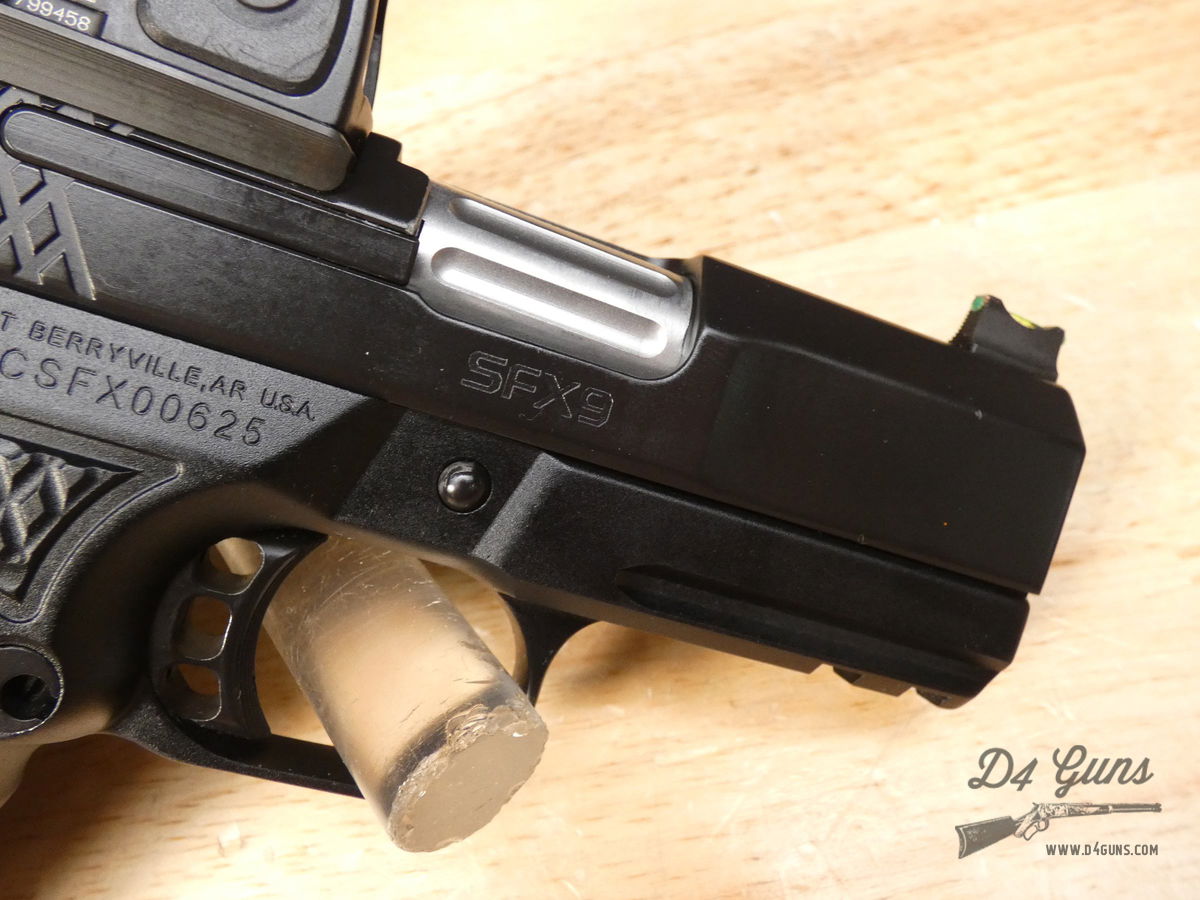 WILSON COMBAT SFX9 - 9MM - 6 Mags! - 2 Holsters! Trijicon RM06 Red Dot ...