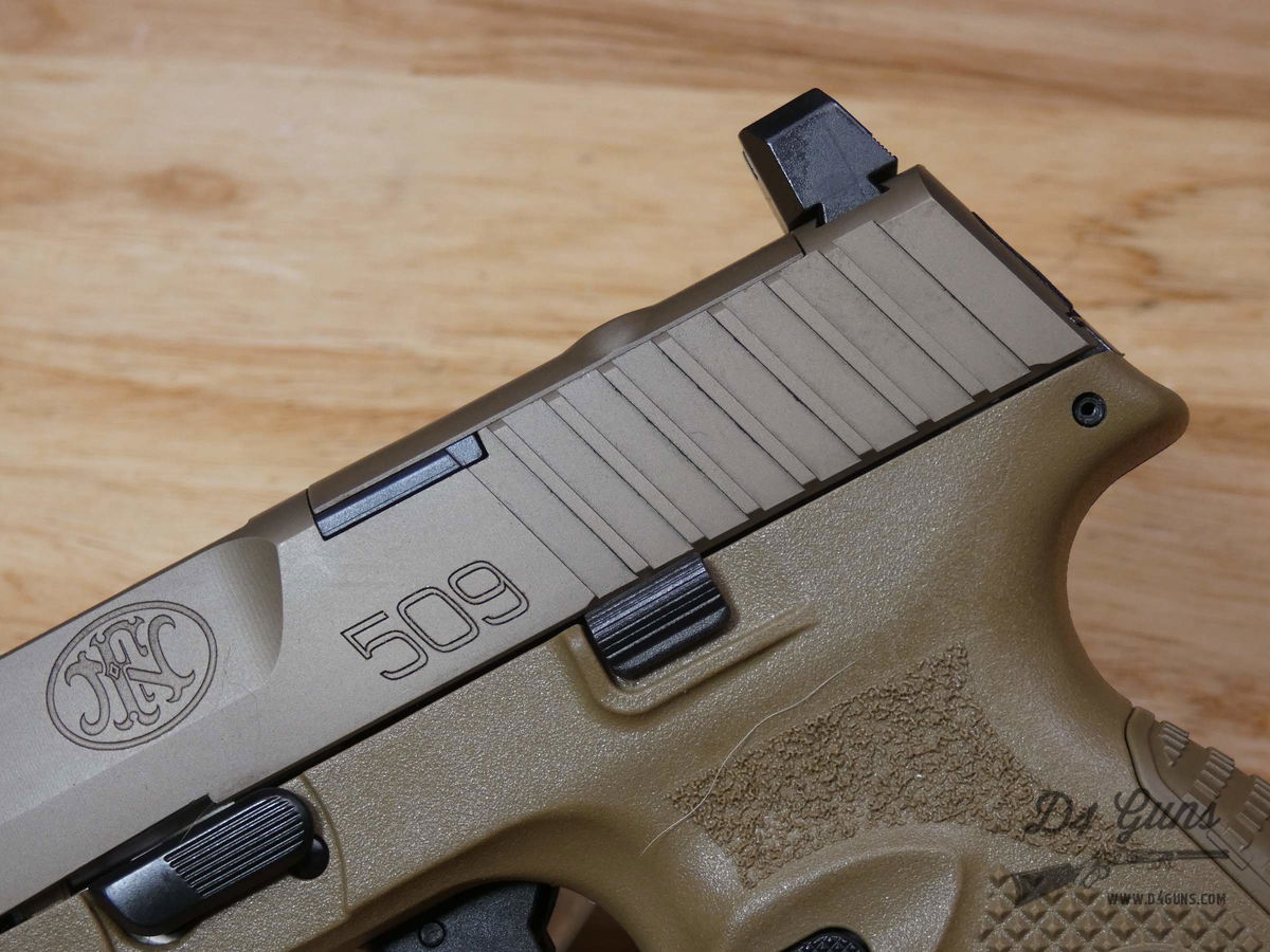 FN 509C MRD Comp FDE - 9mm - Compact 509 - Flat Dark Earth Optic Ready ...