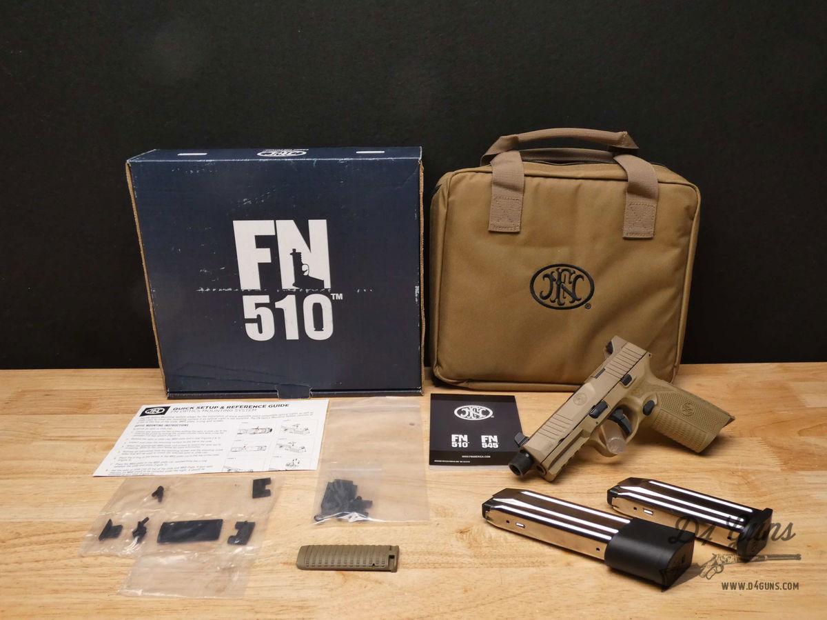 FN 510 Tactical - 10mm - FDE - 510T - Threaded - Optics Ready - CCW ...
