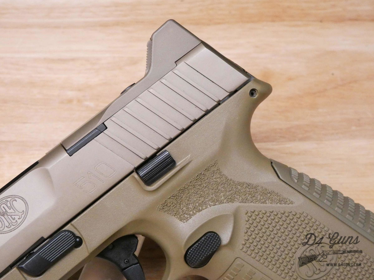 FN 510 Tactical - 10mm - FDE - 510T - Threaded - Optics Ready - CCW ...