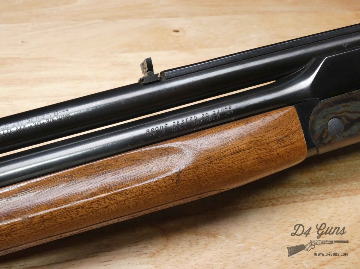 Savage Model 24V Series B - 20 Gauge & .30-30 Win - 24 V - XLNT - C ...