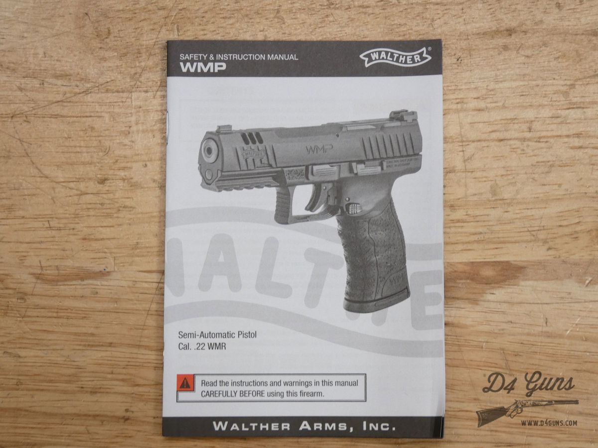Walther WMP - .22 WMR - 22 Mag - 2022 - Vortex Venom! - OG Case & 2 ...