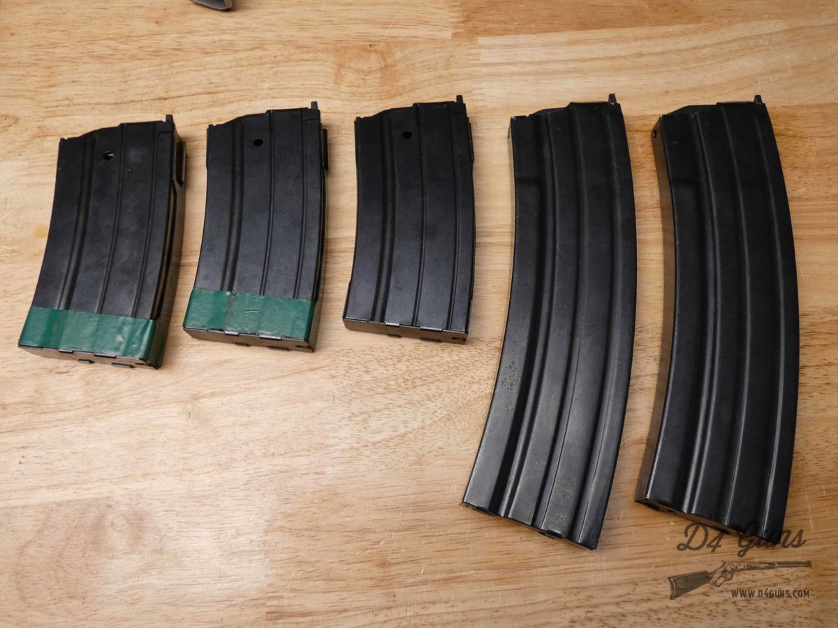 Ruger Mini-14 - .223 Rem - 1995 - 556K - 5 Mags & Rare Samson Folding ...