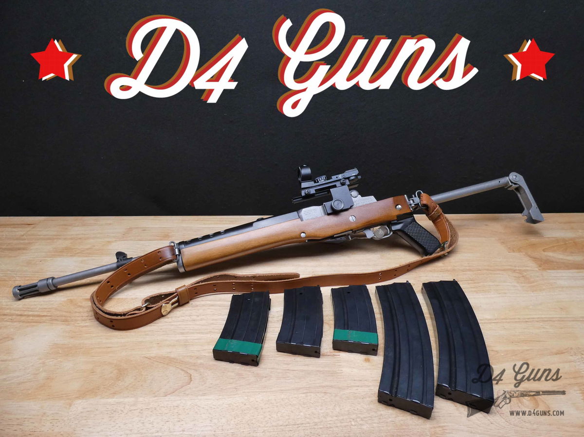 Ruger Mini-14 - .223 Rem - 1995 - 556K - 5 Mags & Rare Samson Folding ...