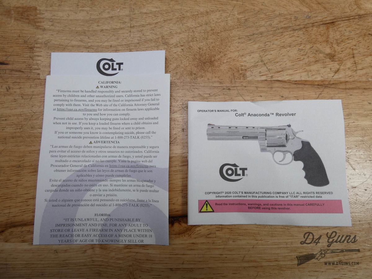 Colt Grizzly - .357 Mag - w/ OG Case - Ported - Stainless - SA/DA ...