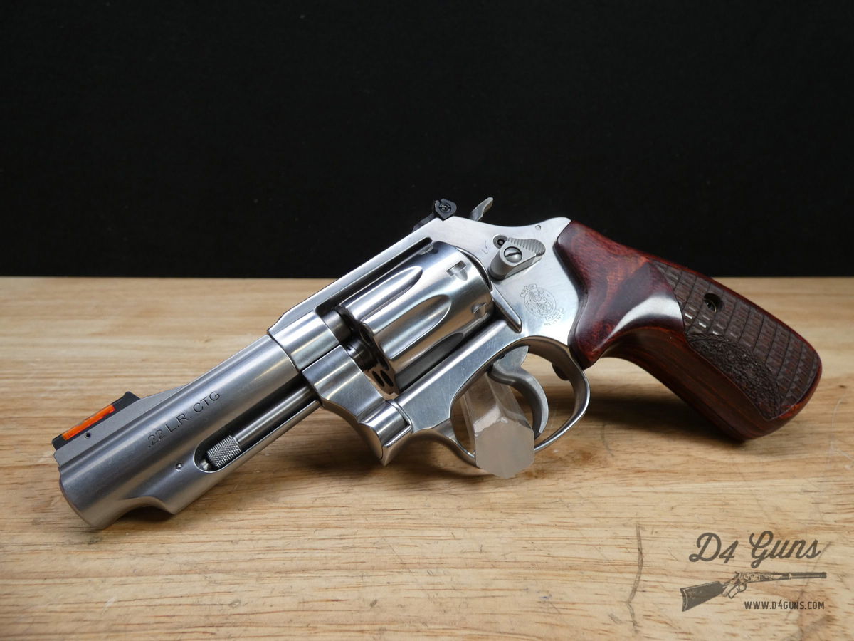 Smith & Wesson 63-5 -.22 LR - S&W 63 - Stainless - XLNT - w/EXTRAS! - Revolvers at GunBroker.com ...