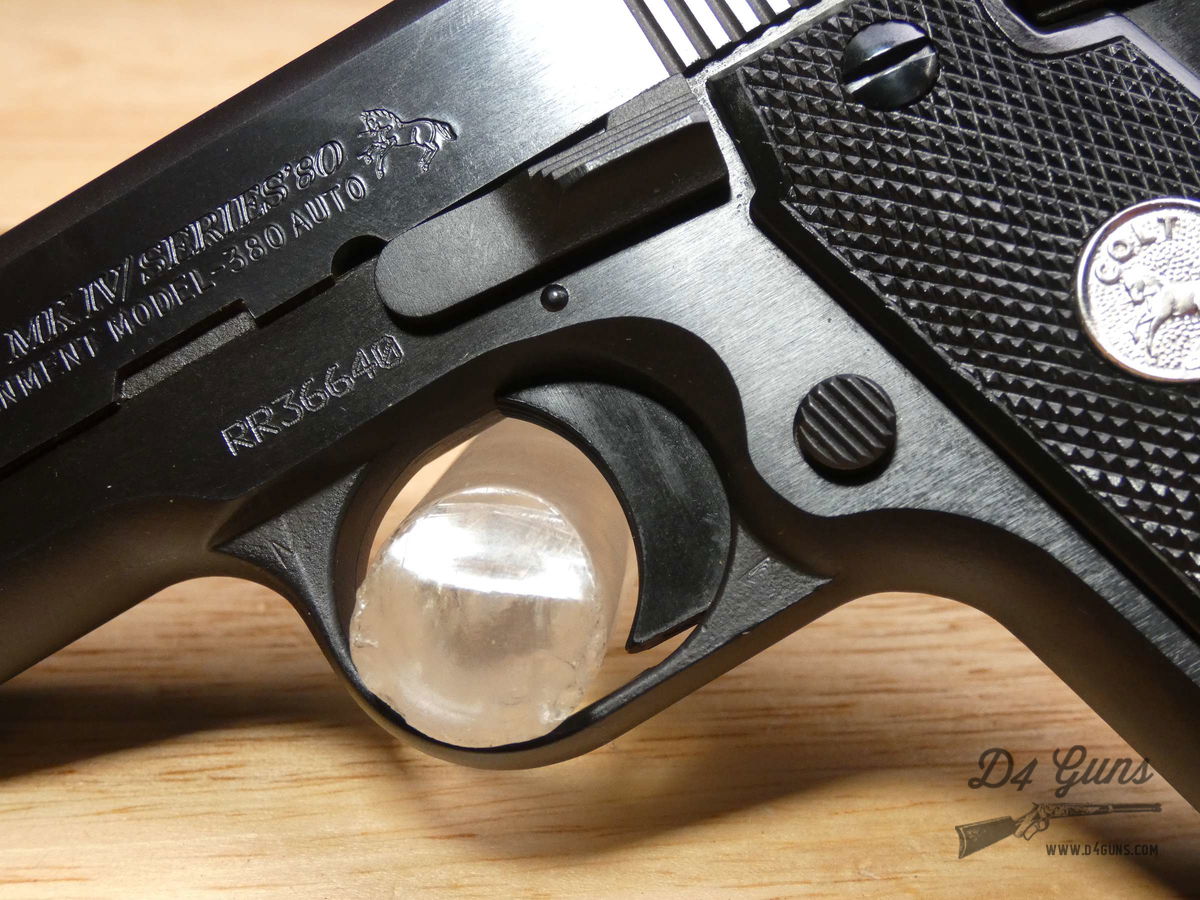 Colt MKIV Series 80 Government Model 380 - .380 ACP - Mini 1911 Mustang ...