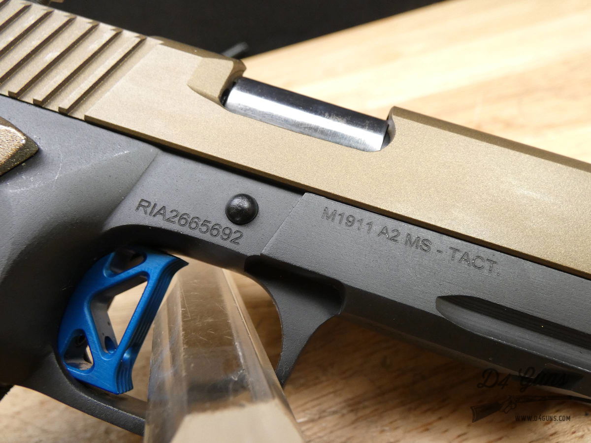 Rock Island Armory M1911 A1-MS Tact Ultra Combo - 9mm & .22 TCM ...