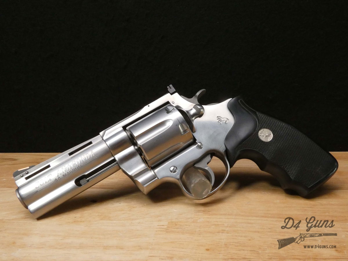 Colt Anaconda - .44 Mag - Mfg. 1993 - Stainless - 4in BBL Snake Gun ...