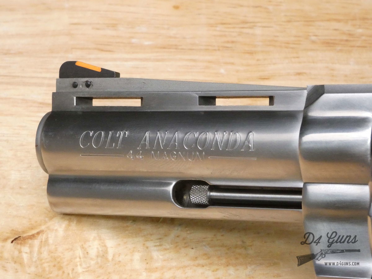Colt Anaconda - .44 Mag - Mfg. 1993 - Stainless - 4in BBL Snake Gun ...