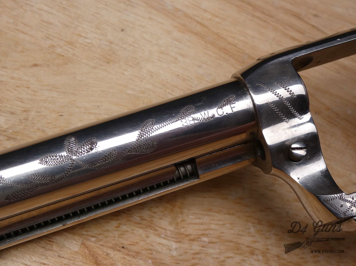 RARE WOLF & KLAR ENGRAVED Colt Single Action Army - .38 WCF - .38-40 ...