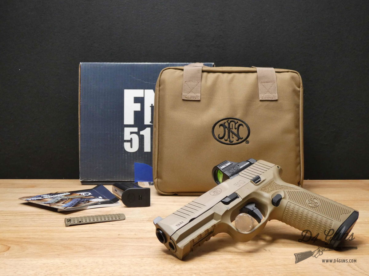 FN 510 MRD - 10mm Auto - FN510 FDE w/ Holosun 407C - OG Box & MORE - C ...