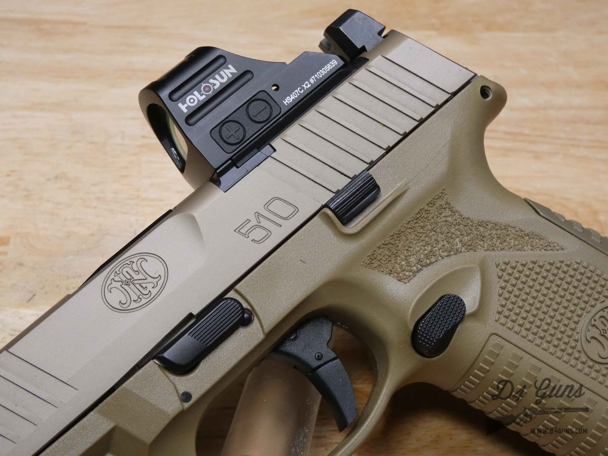 FN 510 MRD - 10mm Auto - FN510 FDE w/ Holosun 407C - OG Box & MORE - C ...