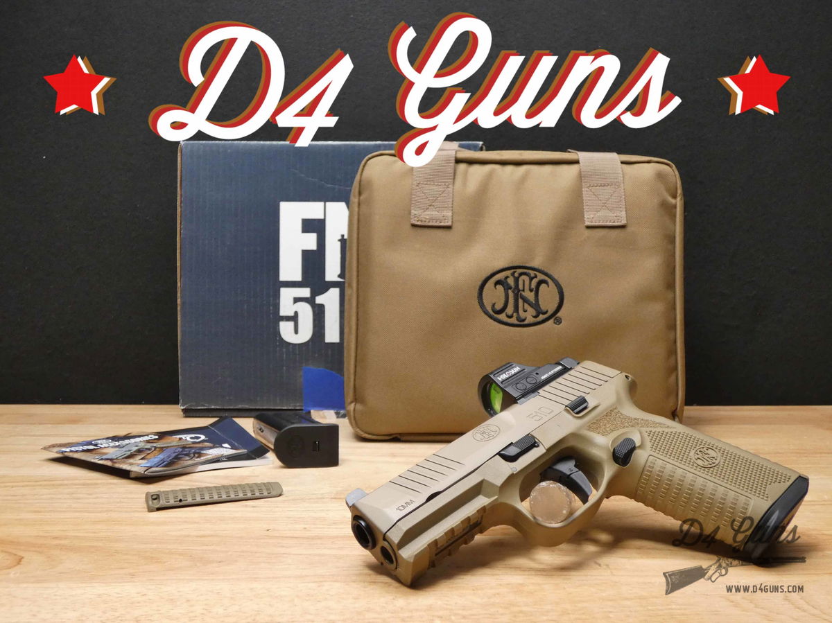 FN 510 MRD - 10mm Auto - FN510 FDE w/ Holosun 407C - OG Box & MORE - C ...