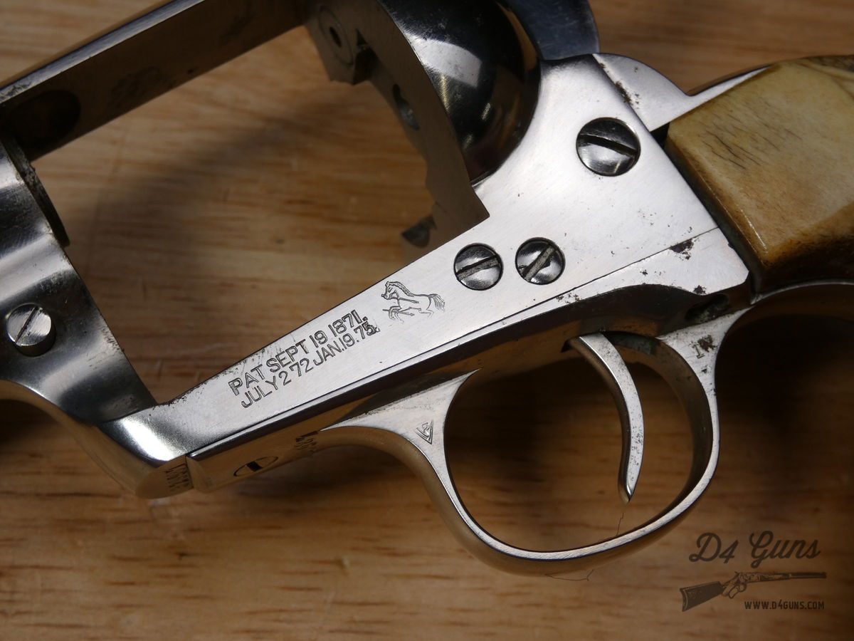 Colt Single Action Army - .45 Colt - SAA - Nickel Finish - MFG 1915 - C ...