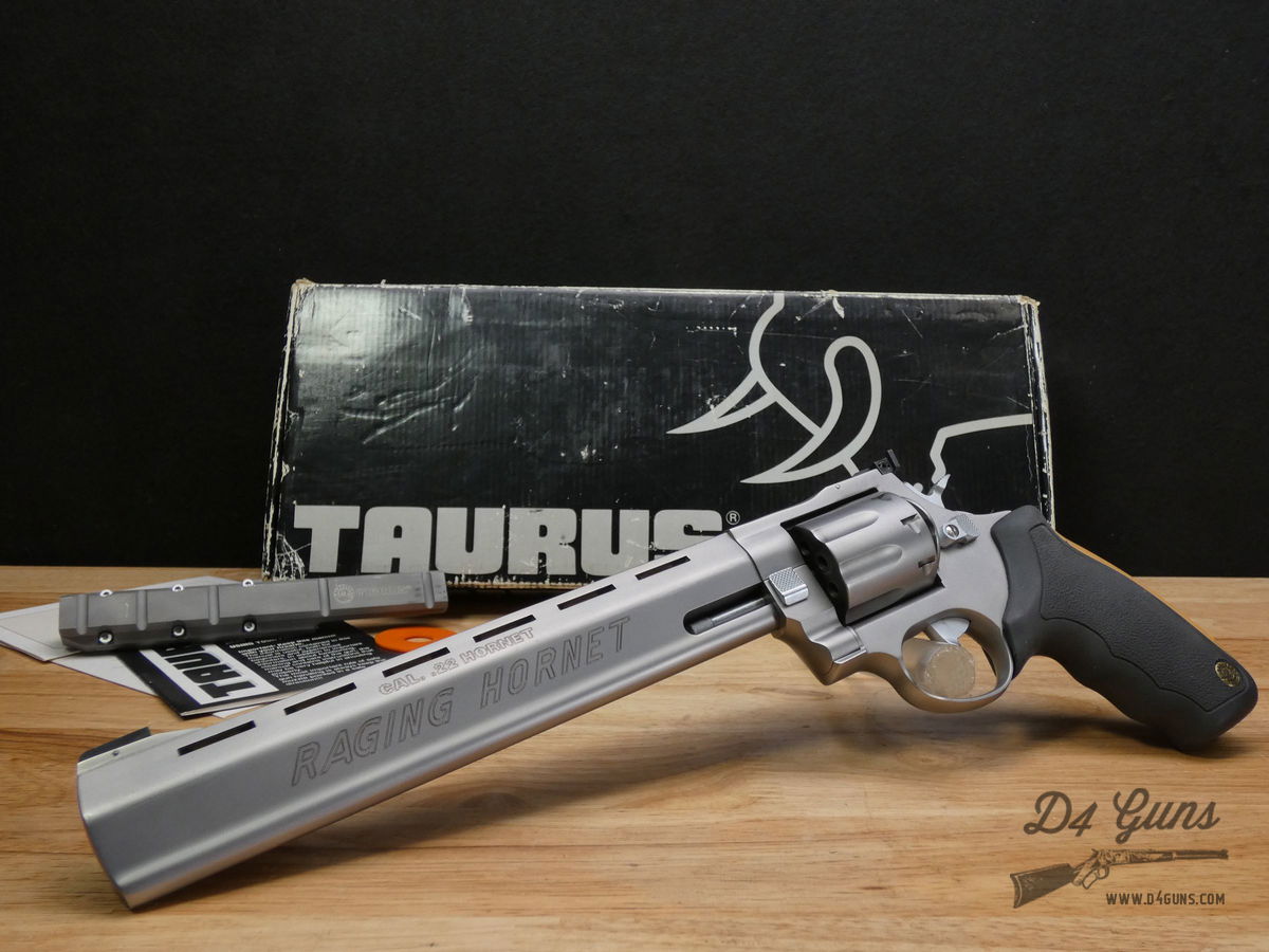 Taurus 22H Raging Hornet - .22 Hornet - Stainless Wheel Gun - Scope ...