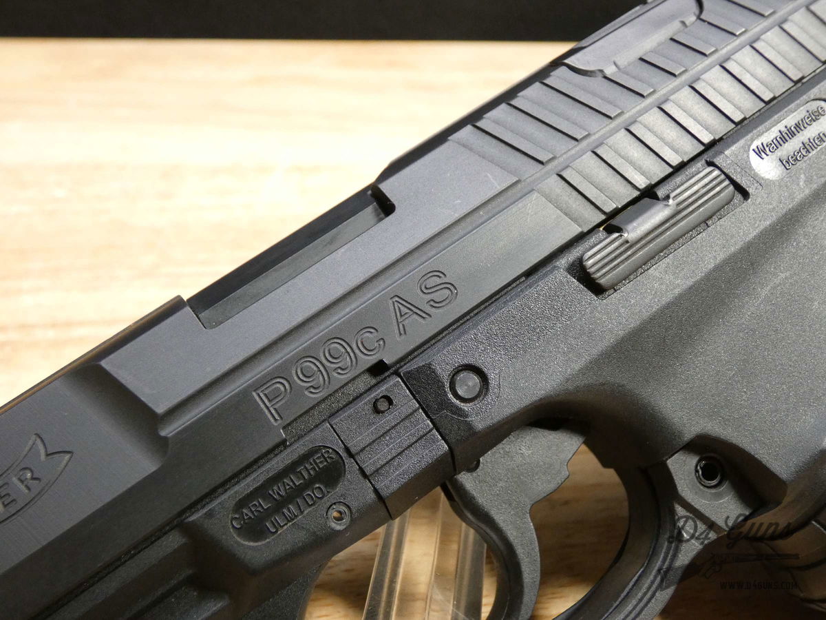 Walther P99c AS - 9mm - MFG. 2010 - P99 Compact - 2 Mags - XLNT - Semi ...