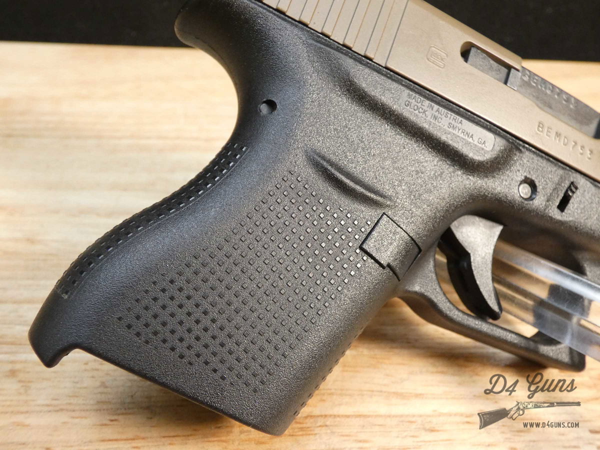 Glock 43 - 9mm - G43 - CCW w/ Mags - Conceal Carry Pistol w/ FDE Slide ...