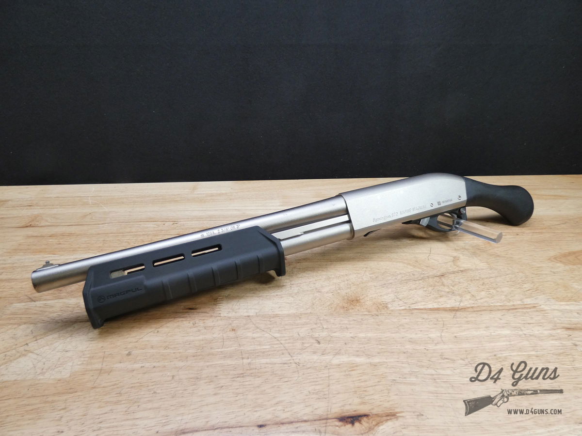 Remington 870 TAC-14 Marine Magnum - 12 GA - TAC 14 - TAC14 - Nickel ...