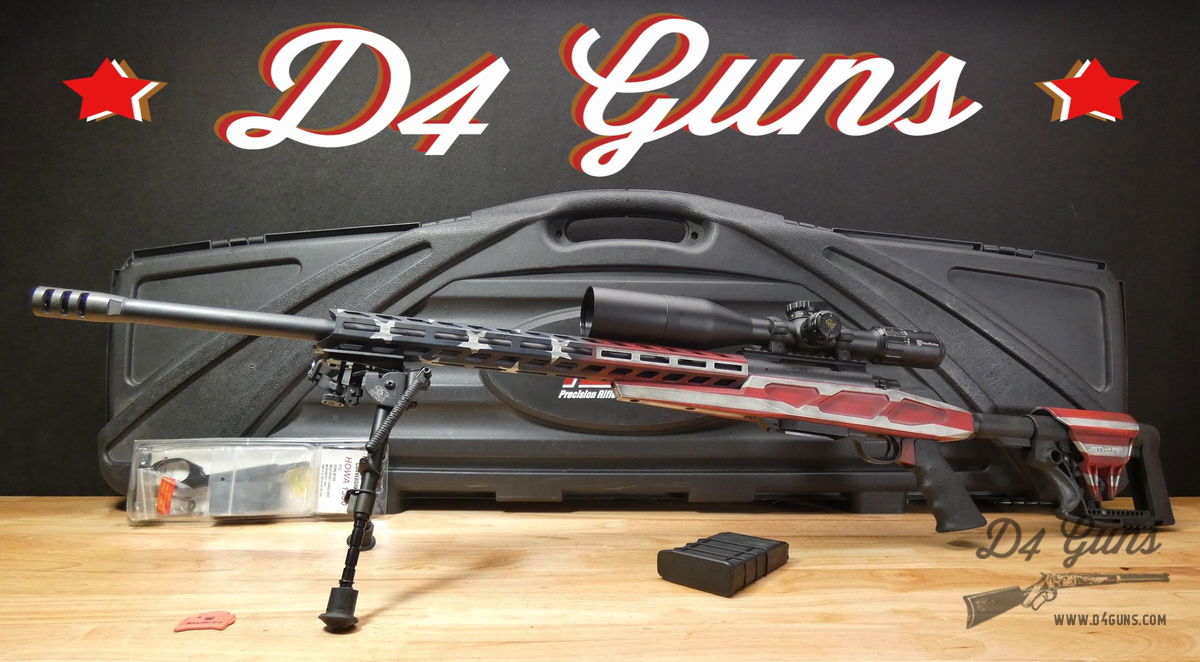 Howa 1500 APC US Flag Chassis - 6.5 Creedmoor - Nikko Stirling Scope ...