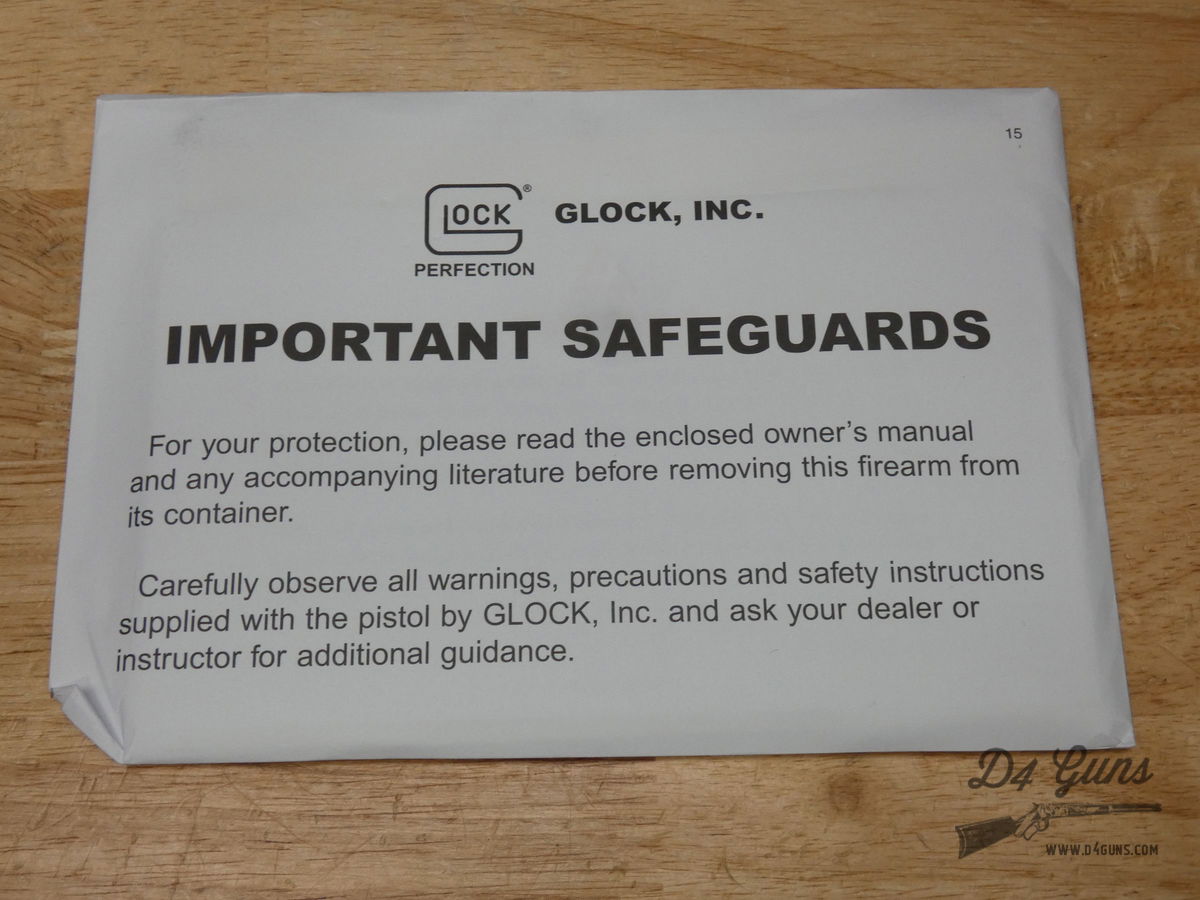 Glock 40 Gen 4 MOS - 10mm - G40 Gen4 - 3 Mags & OG Case - FACTORY NEW ...