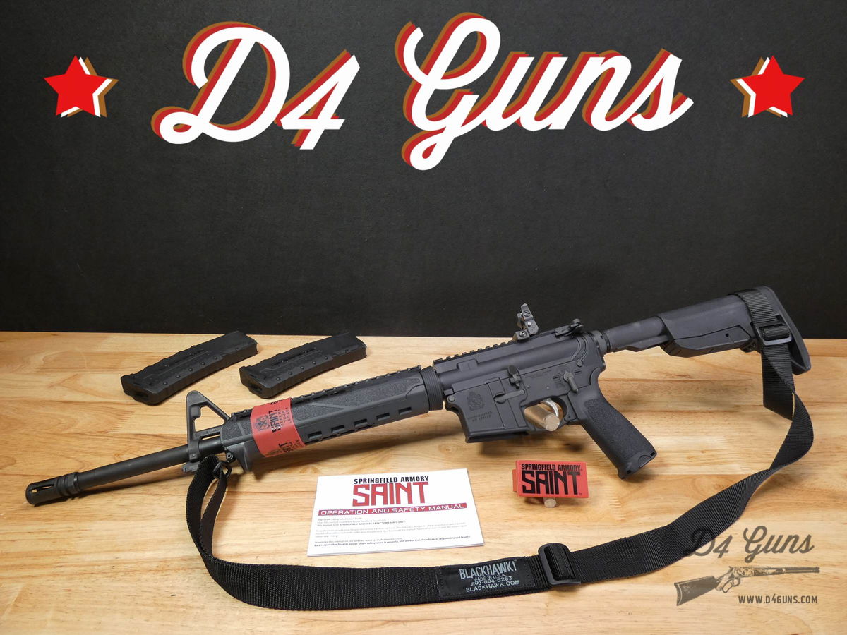 Springfield Saint - 5.56 NATO - 2 Mags - AR-15 - AR15 - Sling - BCM ...