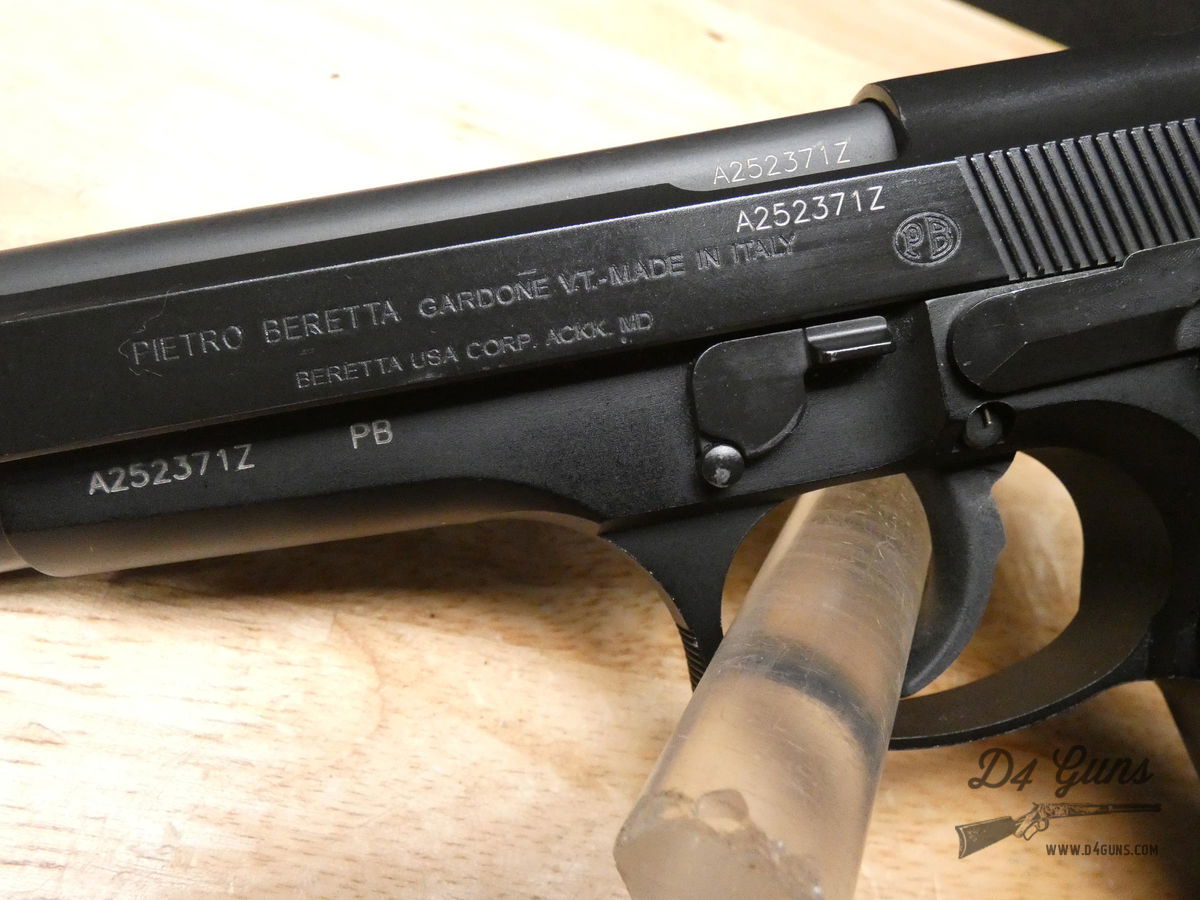 Beretta 92FS - 9mm - w/ Mags - 92 - M9 - DA/SA - DeCocker - Semi Auto ...