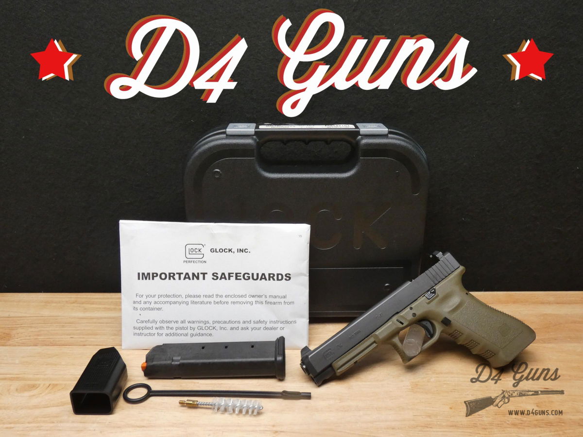 Glock 34 Gen3 OD Green - 9mm - G34 Gen 3 - Austria - MOS - Optics Ready ...