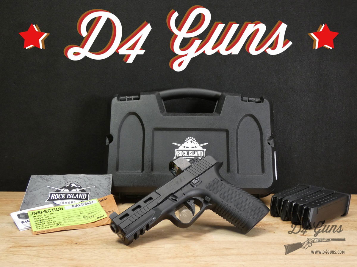 Rock Island Armory STK 100 - 9mm - 4 Mags & Sig RomeoZero - RIA STK100 ...