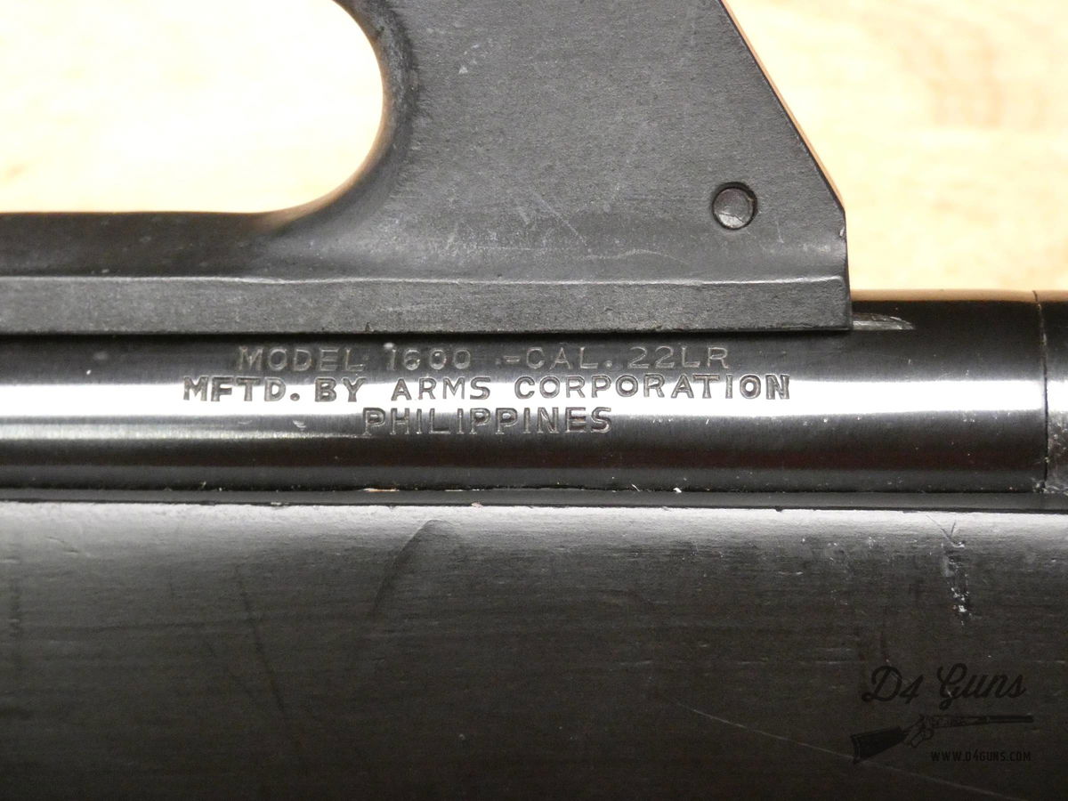 Armscor Model 1600 - .22 LR - M16 Clone - M-1600 AR-15 Style Plinker ...