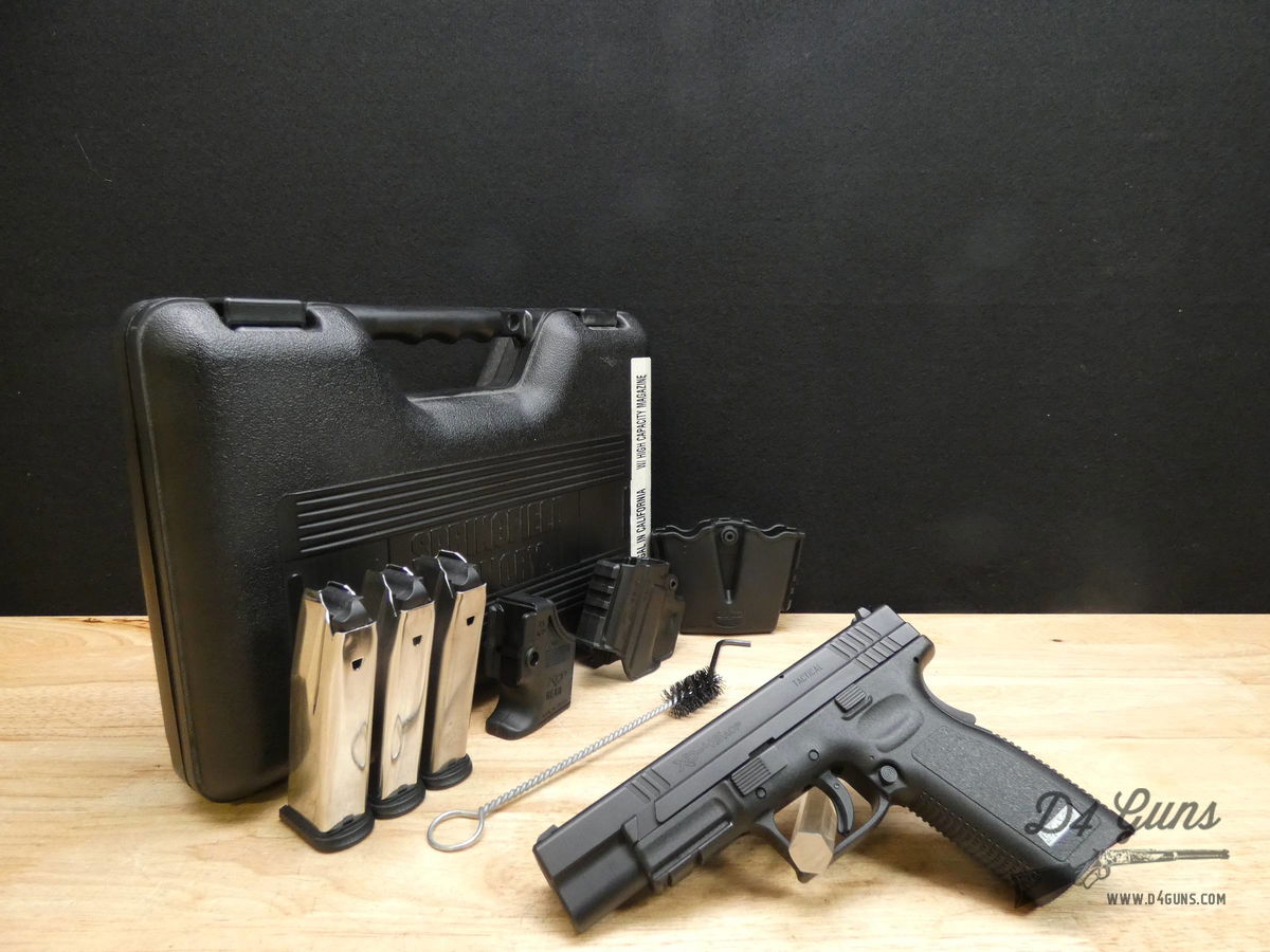 Springfield XD-45 Tactical - .45 ACP - Holster - 3 Mags + Case - XD45 ...