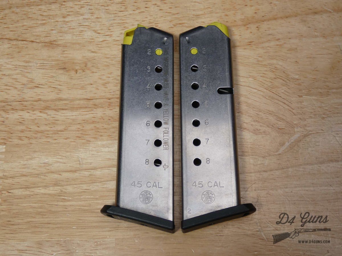 Smith & Wesson Model 4506-1 - .45 ACP - Stainless S&W - w/ 2 Mags ...