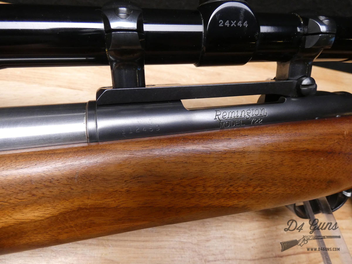 Remington Model 722 - .222 Rem - 24X Scope - LIGHT Trigger - Tack ...