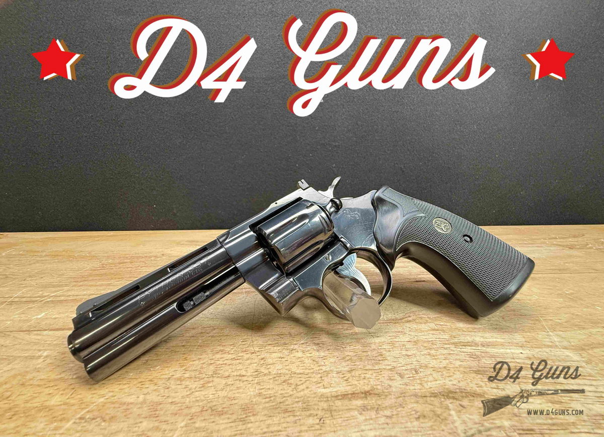 Colt Python - .357 Mag - MFG 1962 - 4 Inch Vent Rib BBL - XLNT - Snake ...