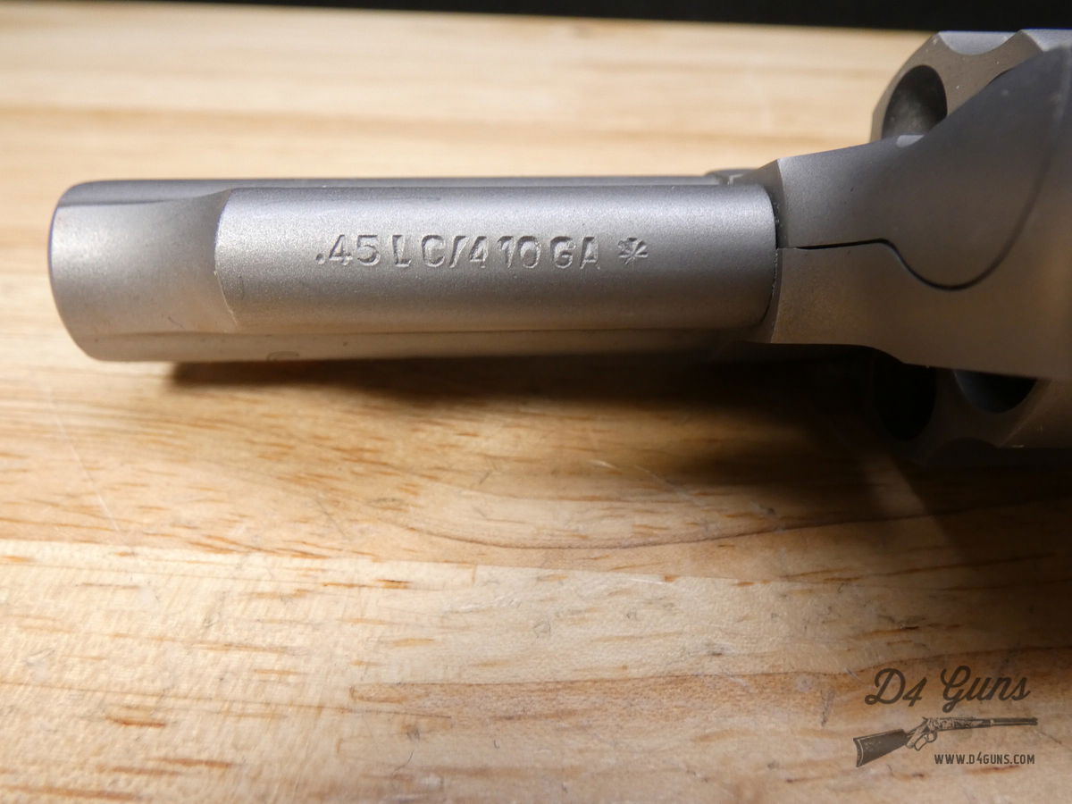 Taurus The Judge - .45 Colt & .410 GA - Stainless Steel - Shotgun ...