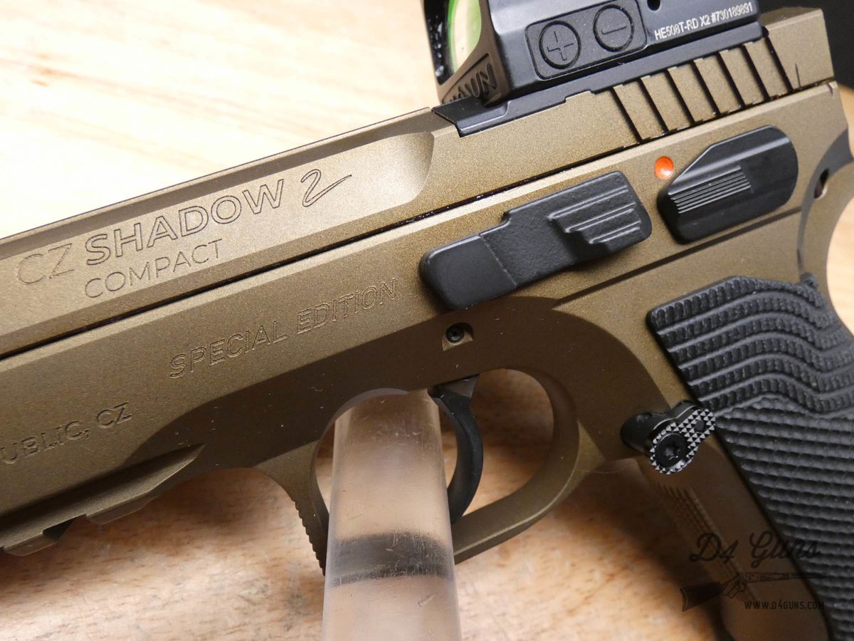 CZ Shadow 2 Compact - 9mm - Burnt Bronze - w/ Holosun HE508T Red Dot ...