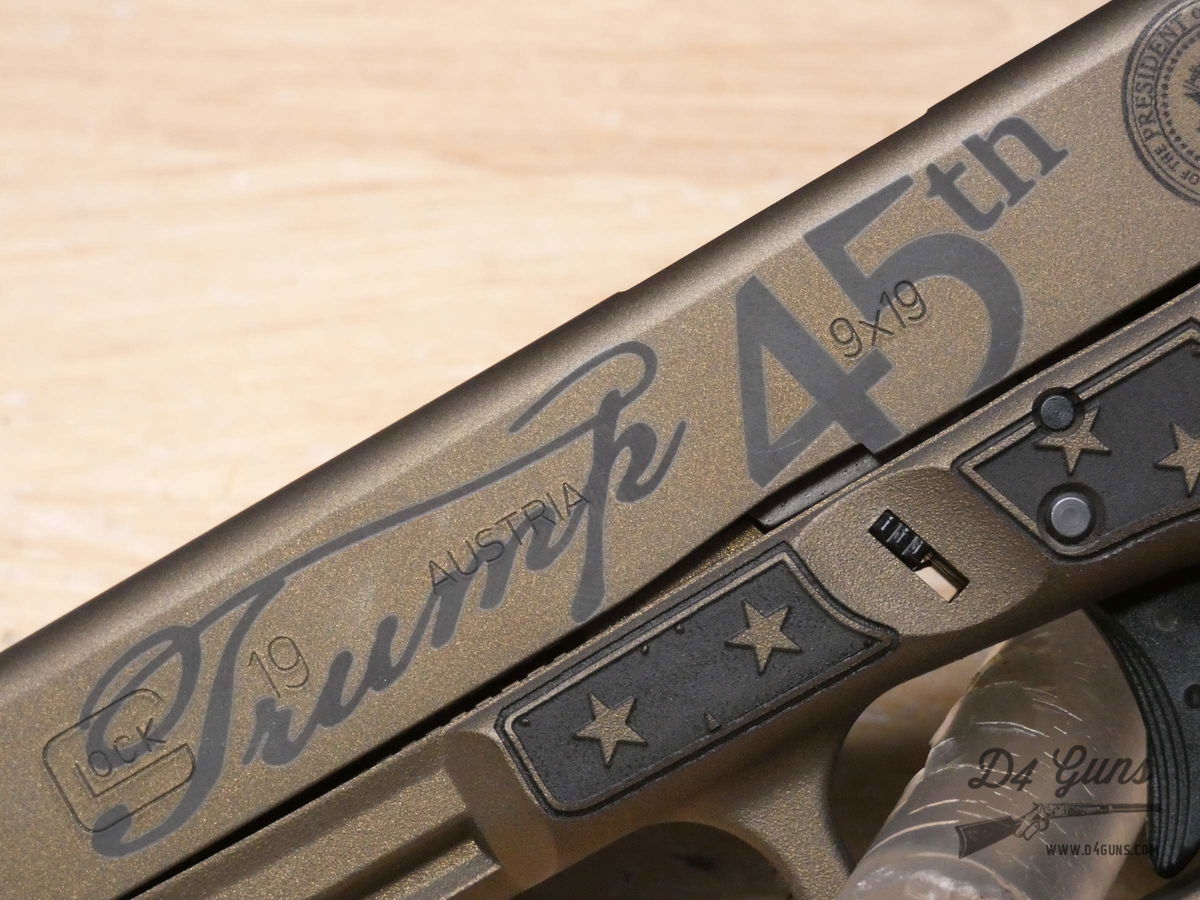 Glock 19 Gen3 Trump 45th Edition - 9mm - G19 - Gen 3 - CCW - Donny T ...
