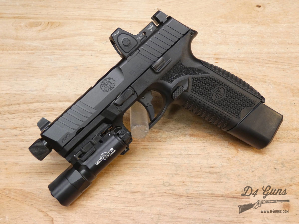 FN 545 Tactical - .45 ACP - Optics RDY w/ Trijicon - Threaded BBL ...